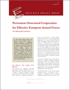 Permanent structured cooperation for effective European armed forces ...