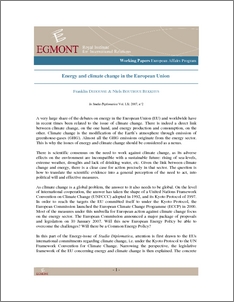 Energy and climate change in the European Union. Egmont European ...